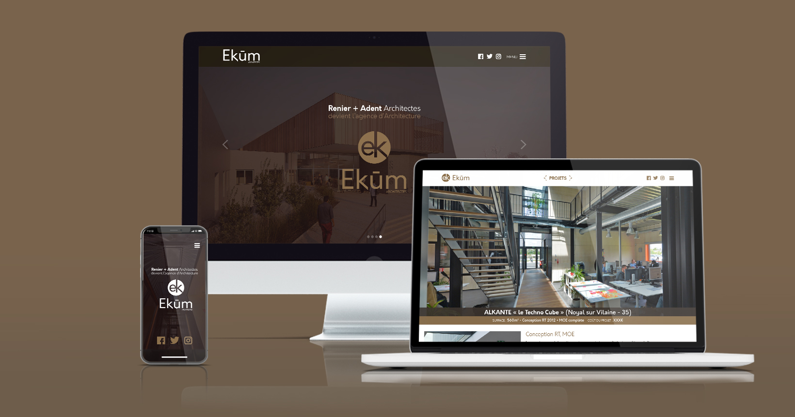 Ekum Architectes : Marque / Stratégie / Site Internet / Motion Design ...